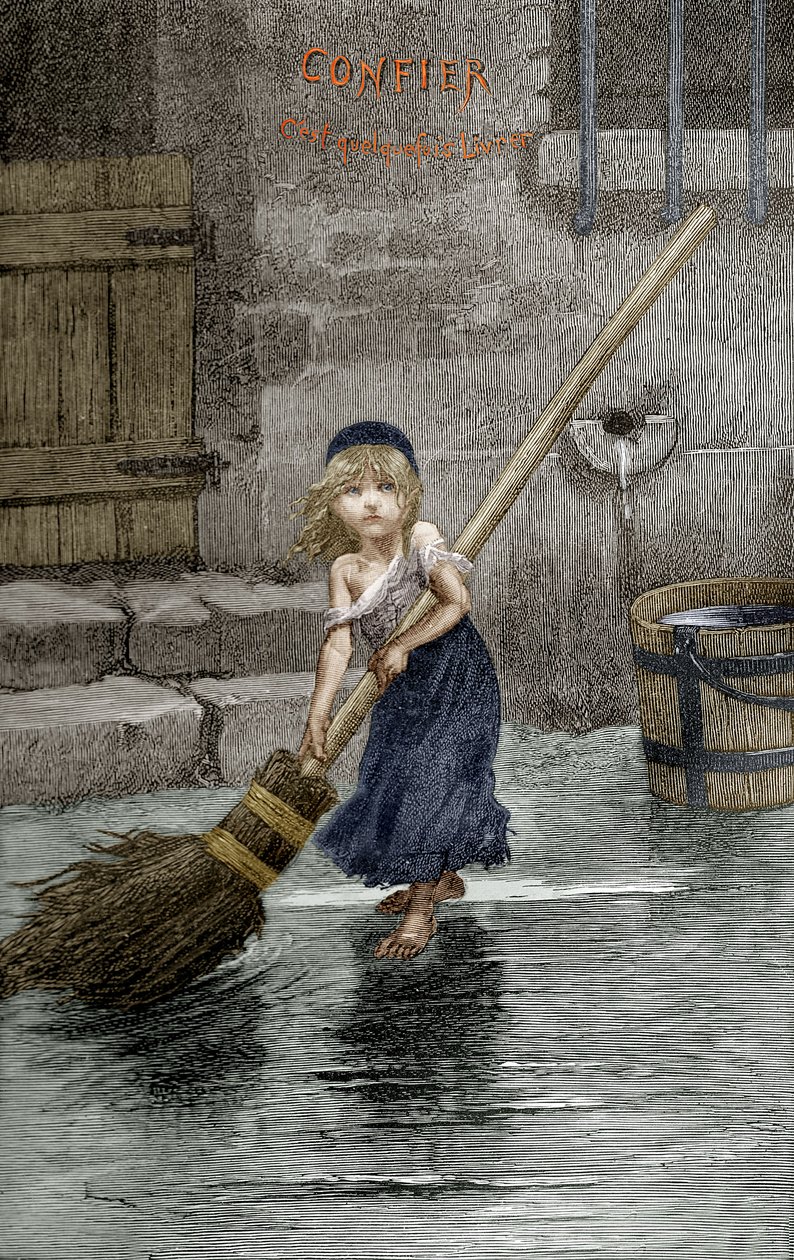 Cosette, ilustración de "Los Miserables" de Victor Hugo, 1862