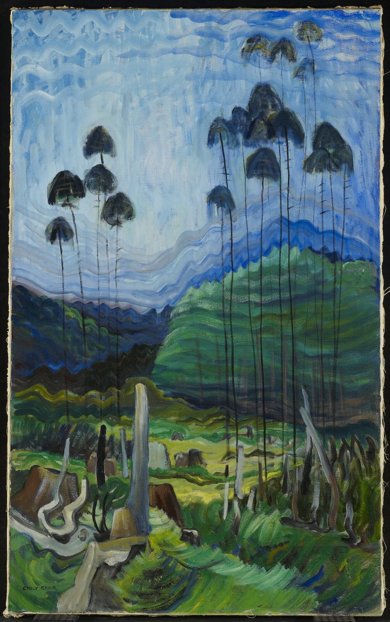 Árboles en el cielo | Emily Carr | Impresión de arte