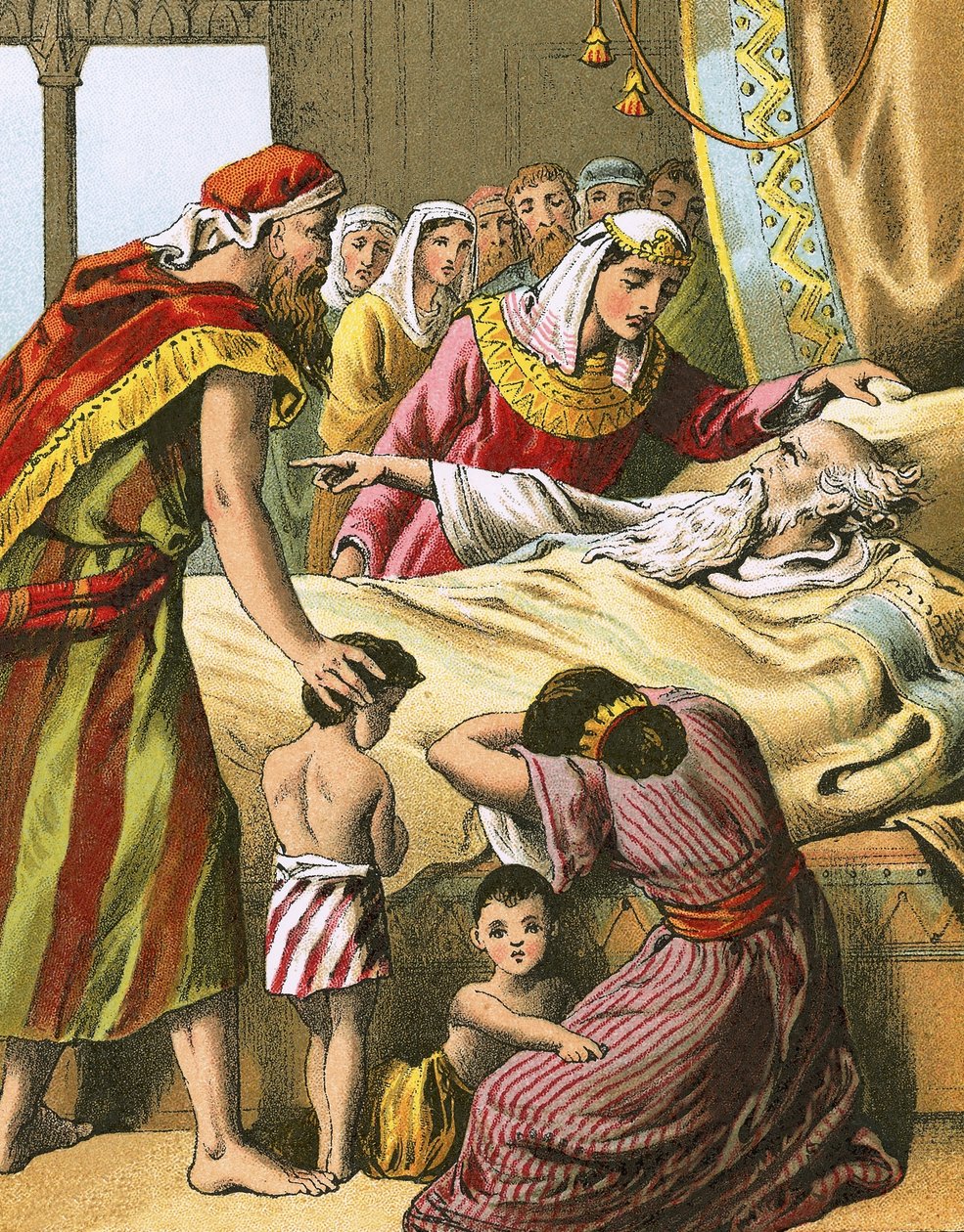 Muerte de Jacob | English School | Impresión de arte