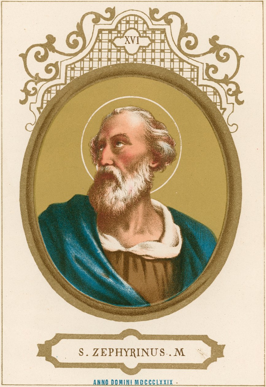 San Zephyrinus | European School | Impresión de arte