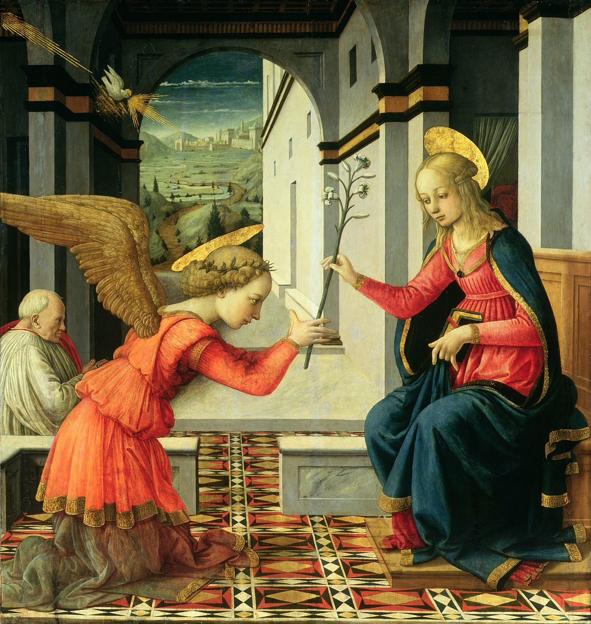 La Anunciación (detalle) | Fra Filippo Lippi