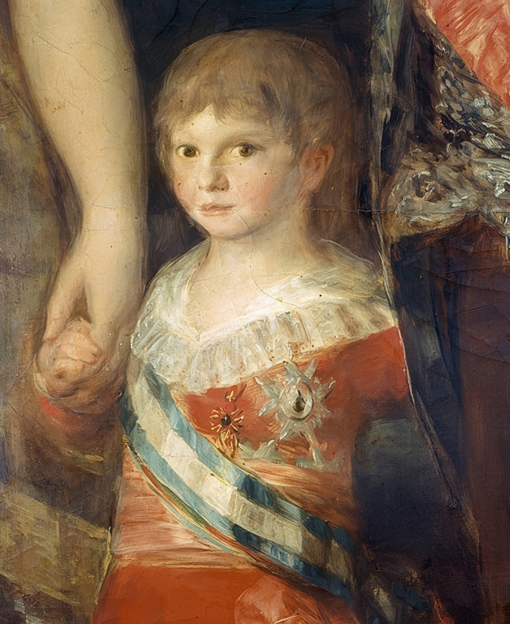 La familia de Carlos IV de España (detalle)