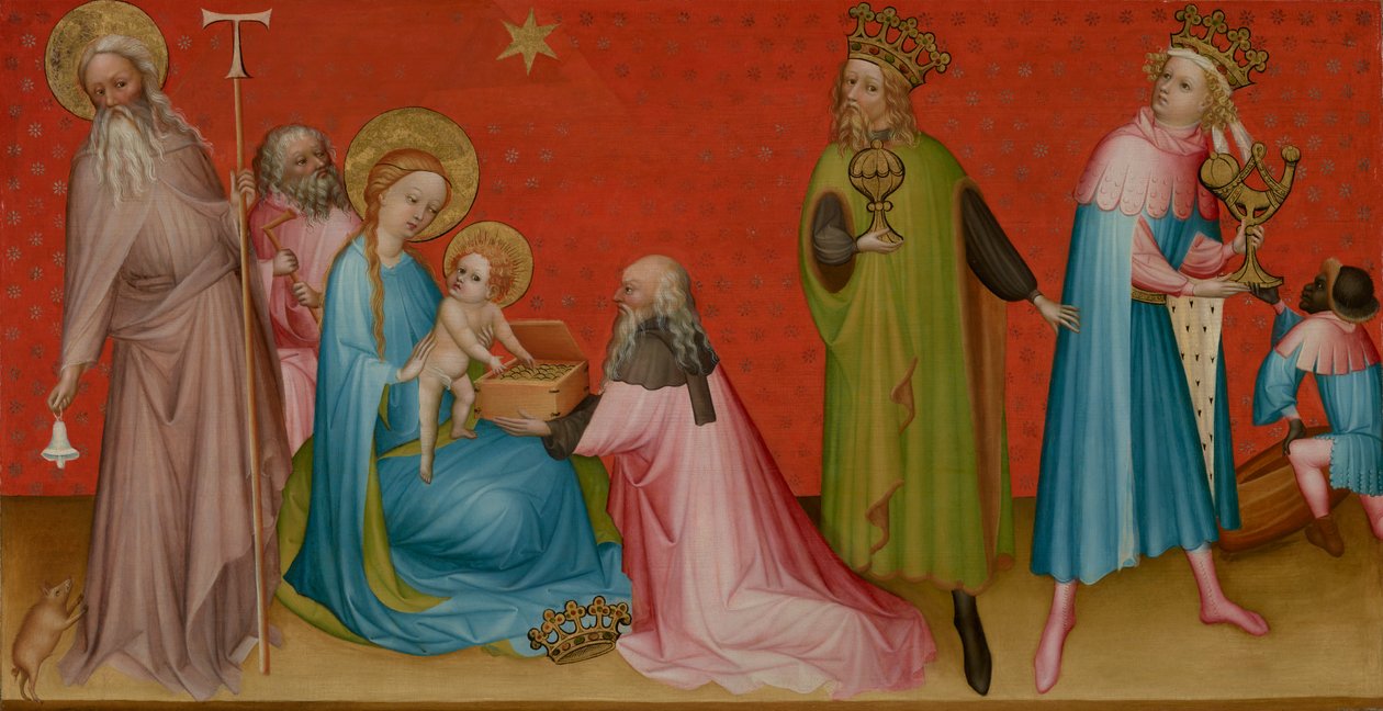 La Adoración de los Reyes Magos con San Antonio Abad