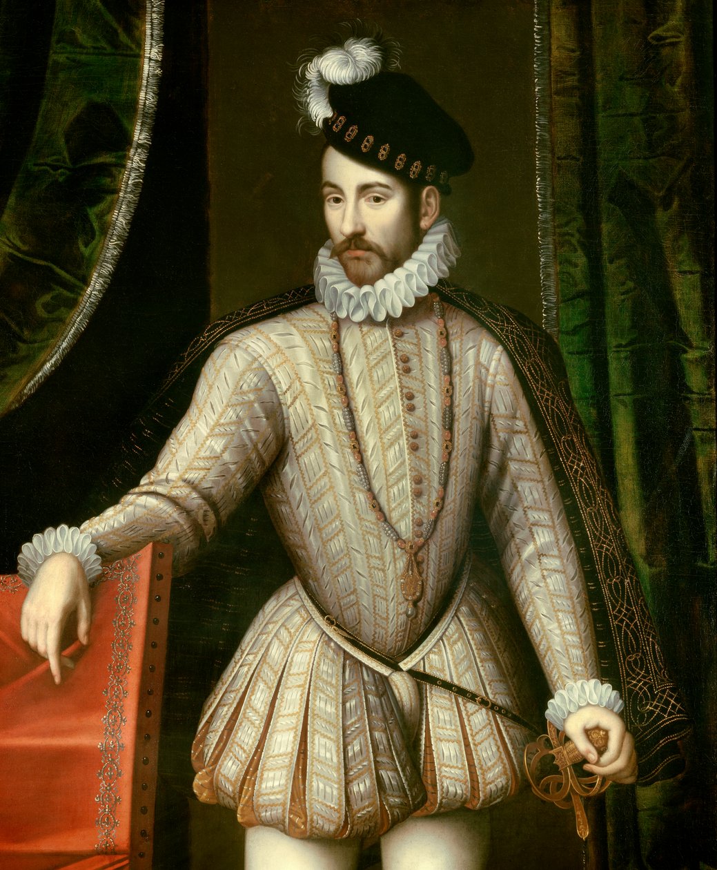 Retrato de cuerpo entero de Carlos IX (detalle)