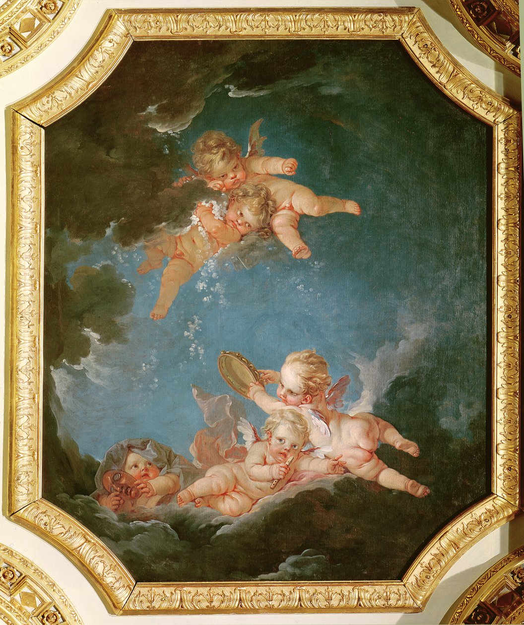 Invierno, de una serie de las Cuatro Estaciones en la Salle du Conseil