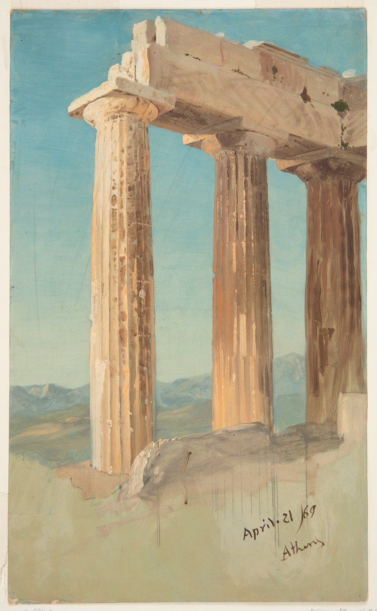 Columnas del Partenón, Atenas | Frederic Edwin Church