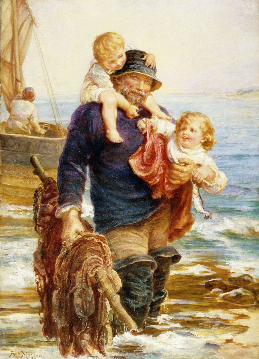 El ferry | Frederick Morgan | Impresión de arte