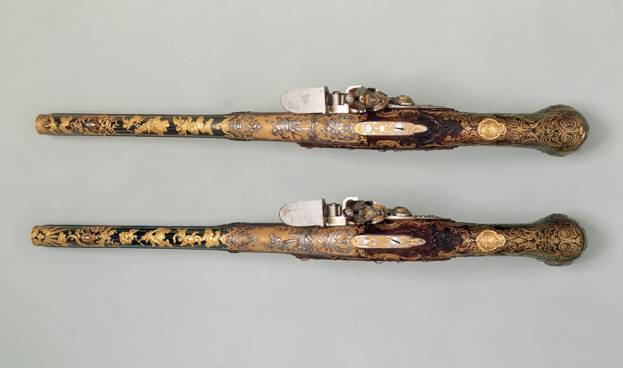 Pistolas de chispa, c.1690 | French School