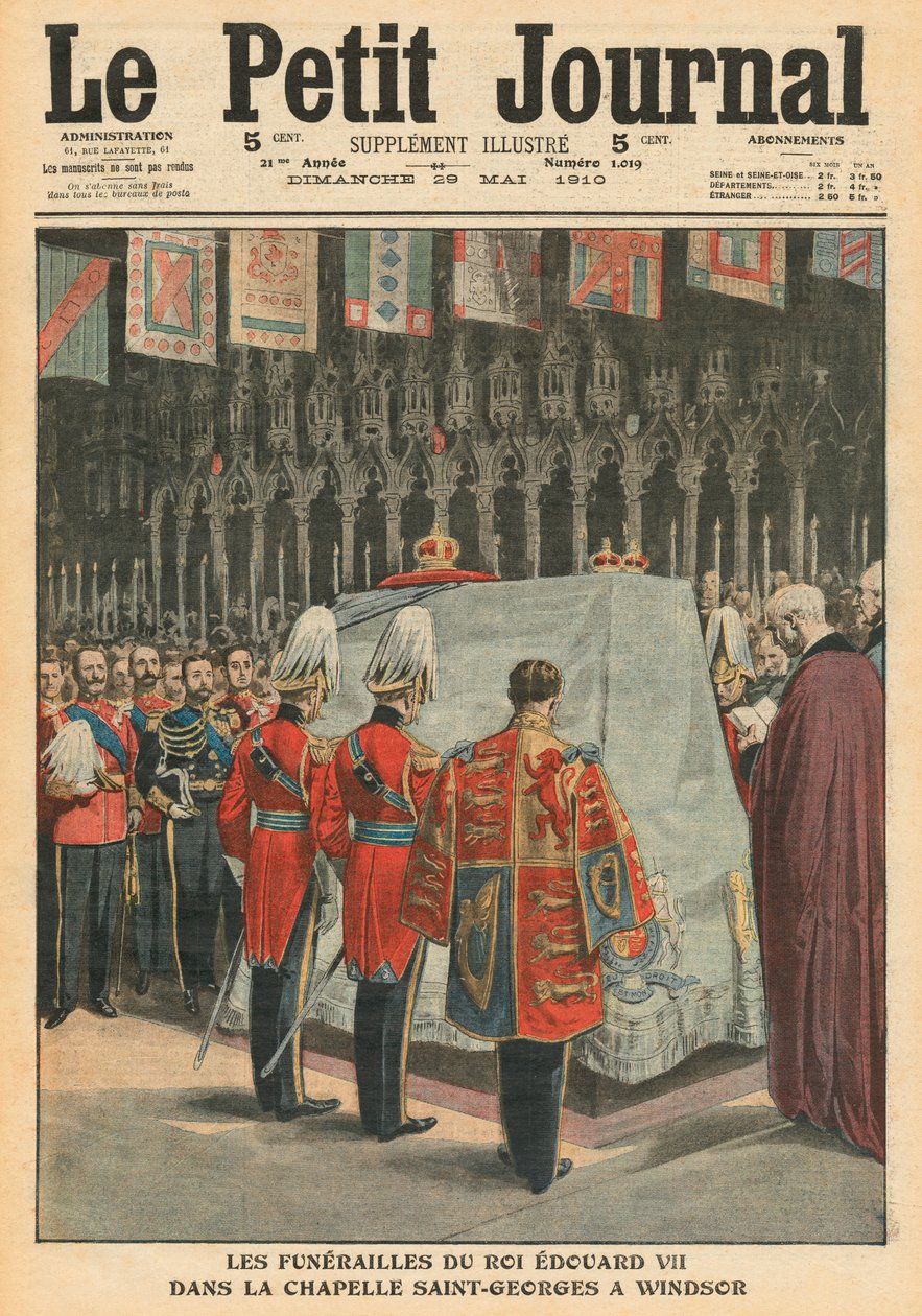 Funeral del Rey Eduardo VII en la capilla de San Jorge en Windsor ...