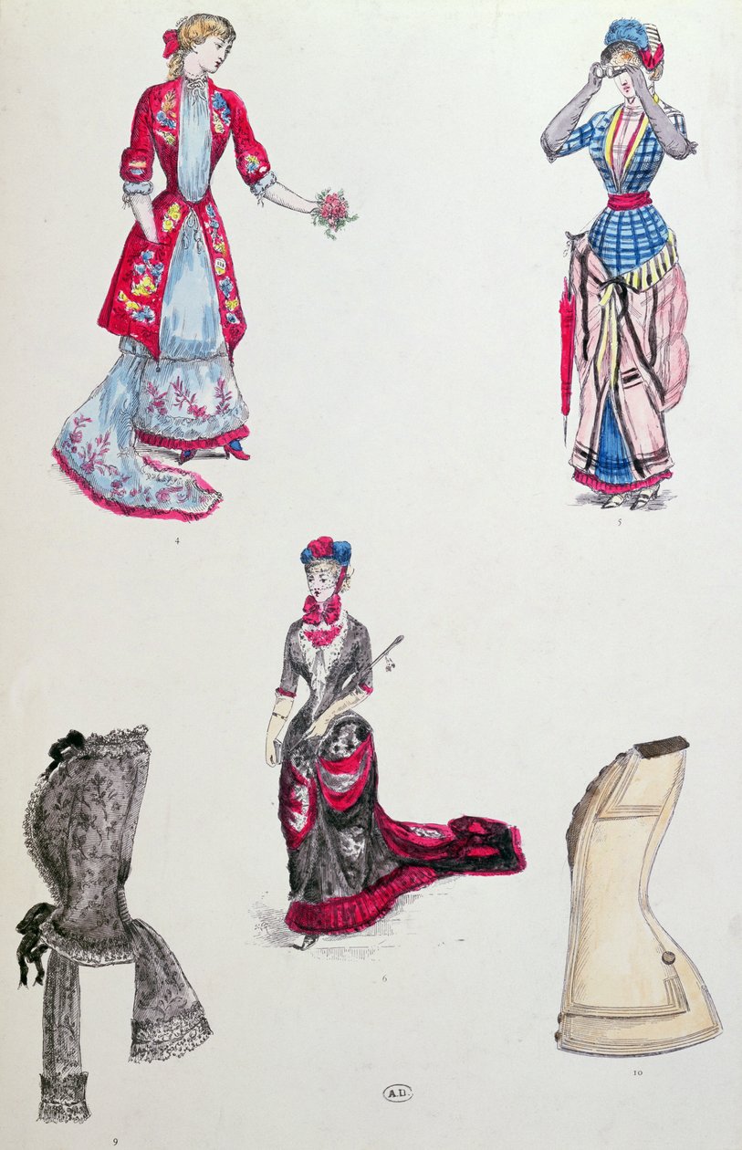 Moda en 1880 | French School | Impresión de arte