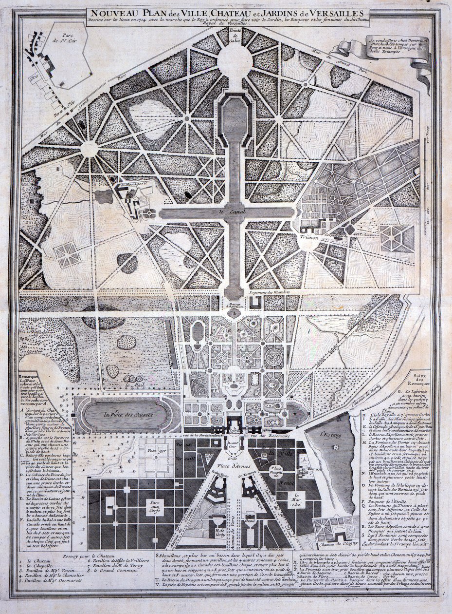 Plano Del Palacio De Versalles