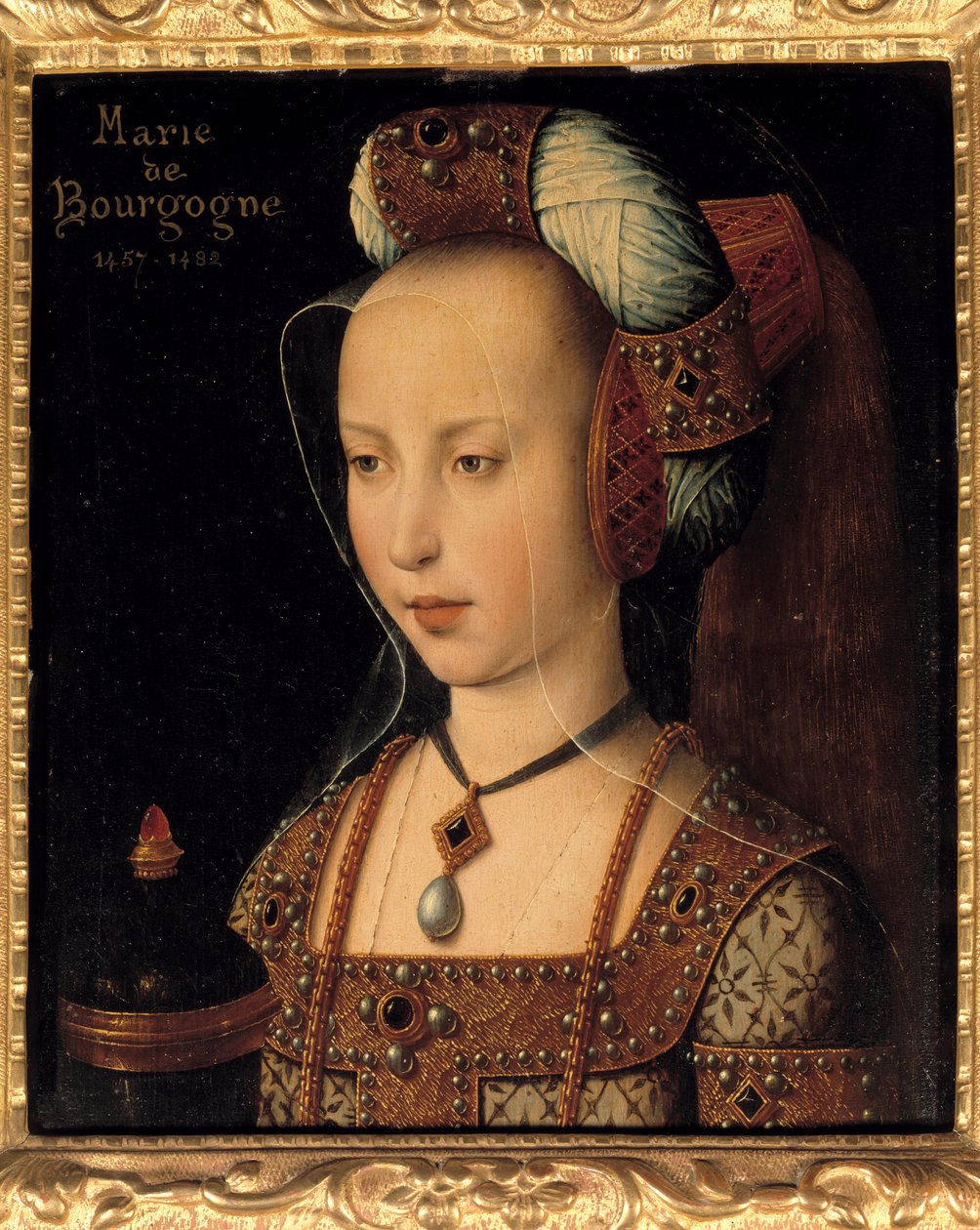 Retrato de María de Borgoña (1457-1482), Duquesa y Condesa de Borgoña