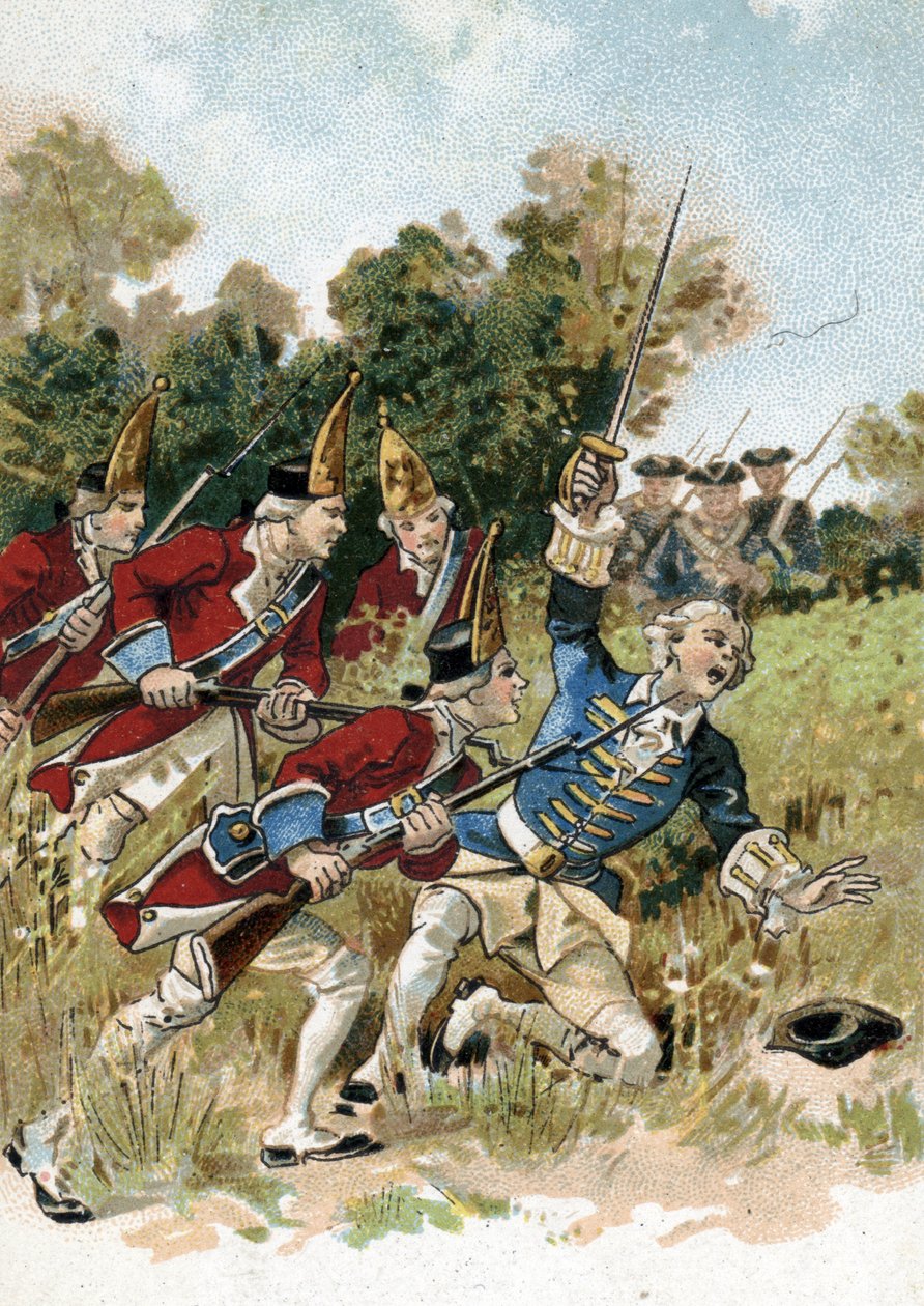 Guerra de los Siete Años (1756-1763): muerte de Louis d'Assas du Mercou, conocido como el ...