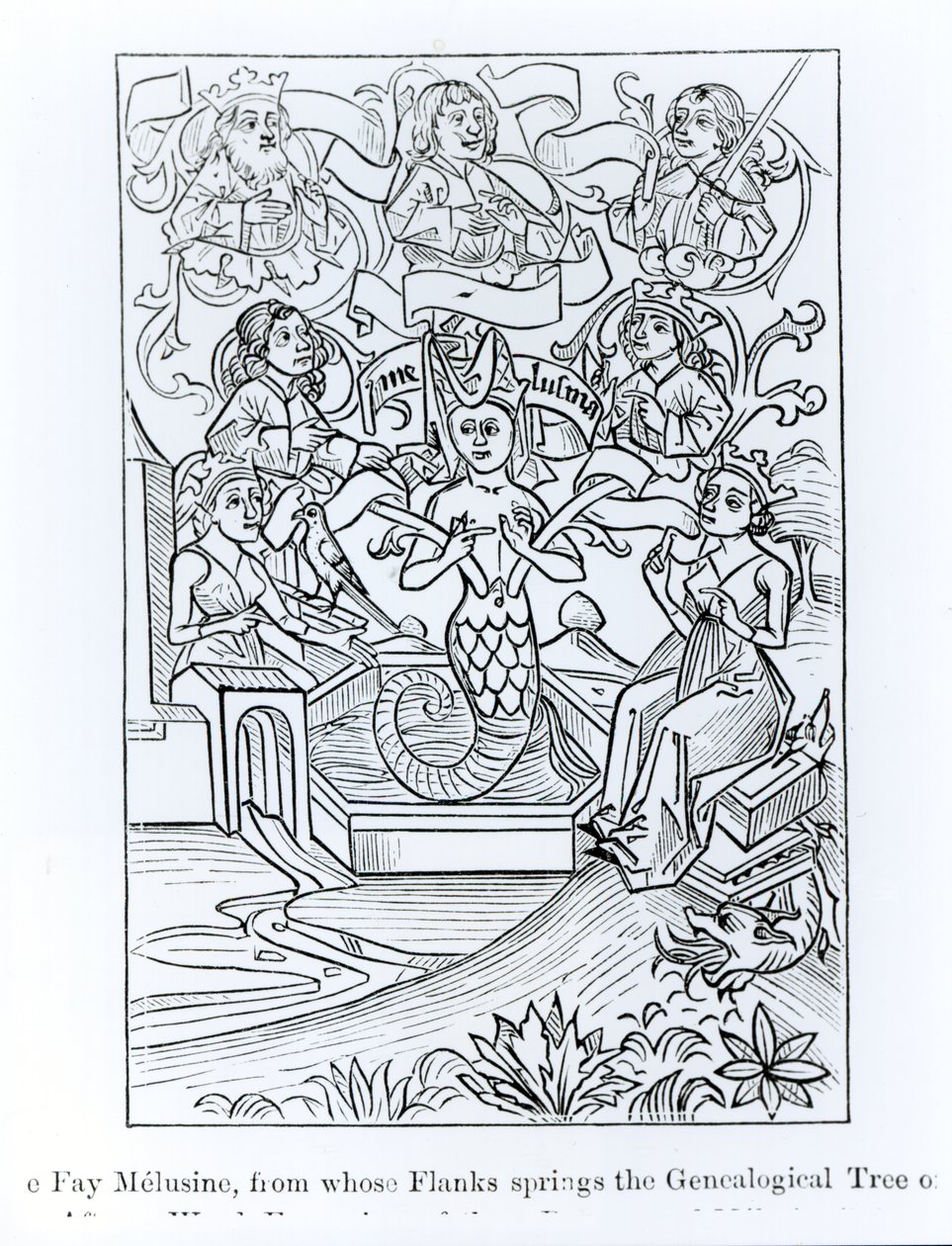 La Hada Melusina, de cuyos flancos surge el árbol genealógico de reyes ...