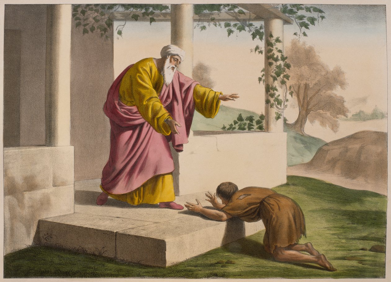 El regreso del hijo pródigo, ilustración de un catecismo L'Histoire ...