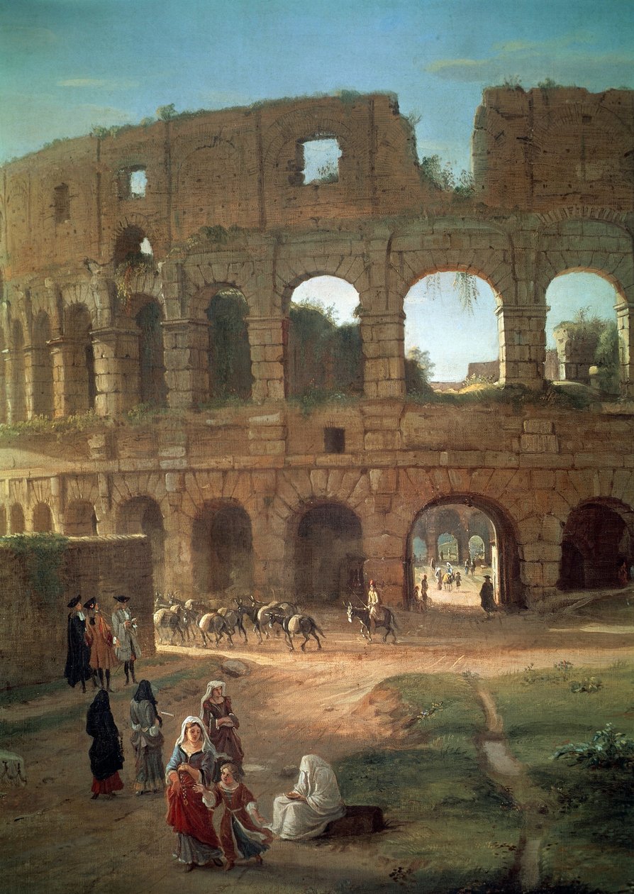 El Coliseo por Gaspar van Wittel (detalle)