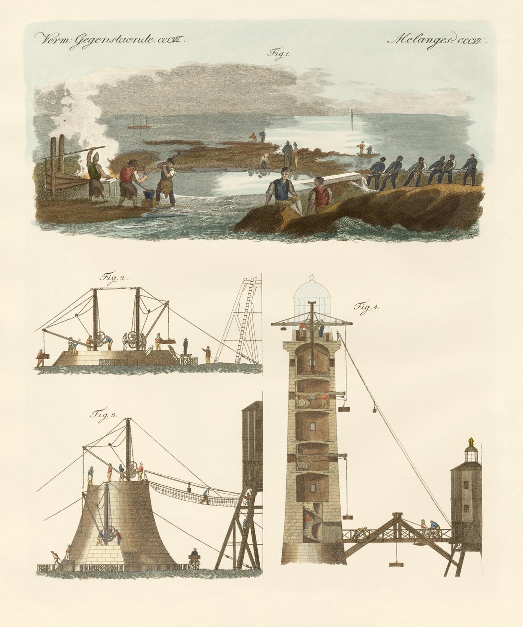 Faro de Bell Rock | German School | Impresión de arte