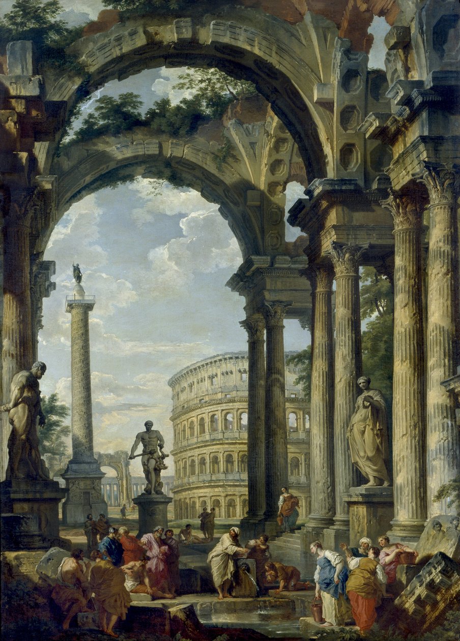 Capricho Romano, siglo XVIII | Giovanni Paolo Pannini