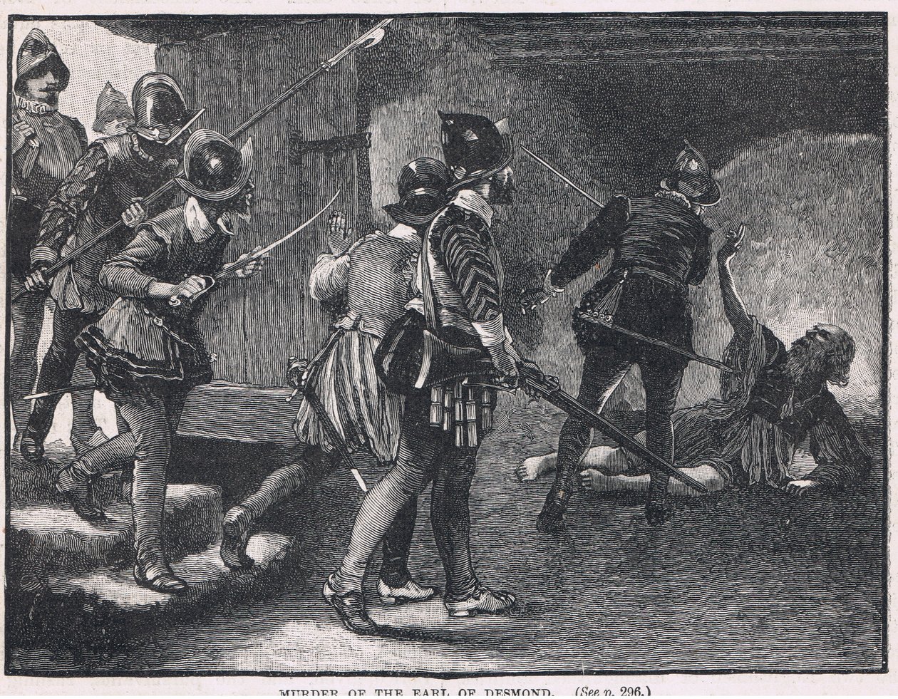 El asesinato del Conde de Desmond 1575 | Impresión de arte