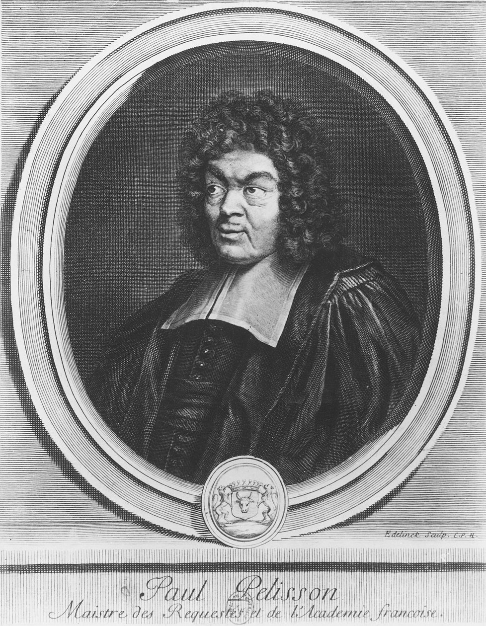 Retrato de Paul Pellisson | Gérard Edelinck
