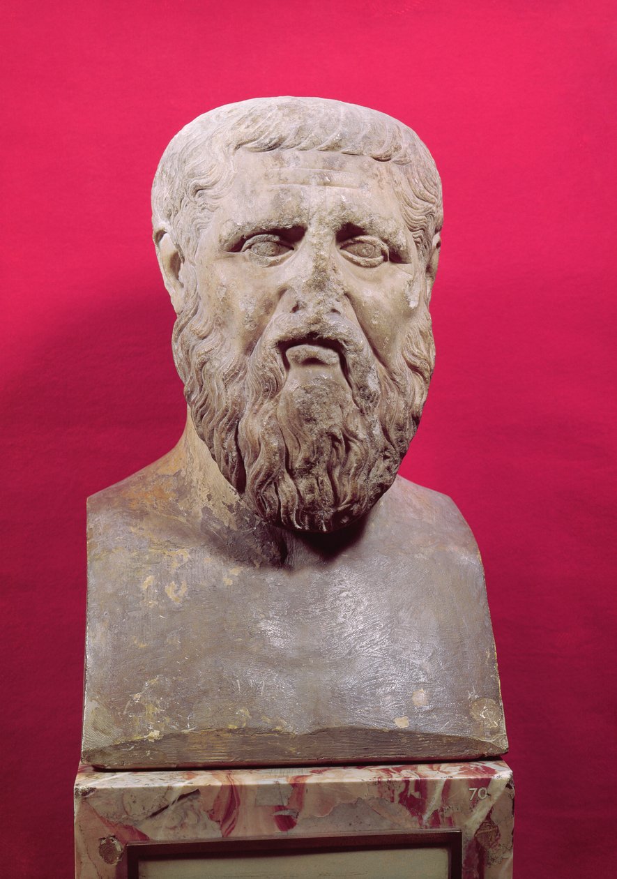 Busto de Platón (c.427-347 a.C.) copia de un original del siglo IV a.C.