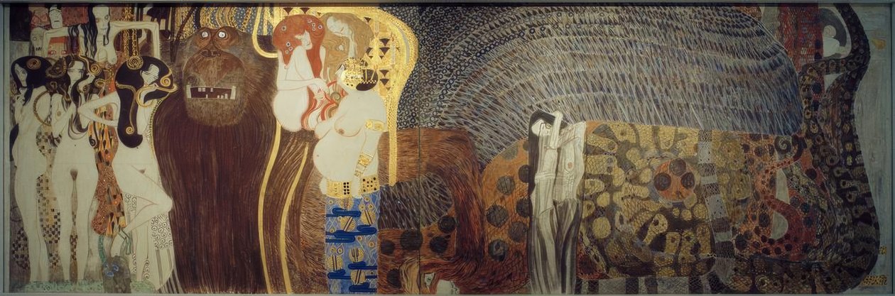 Friso De Beethoven Arte E Artistas O Friso Beethoven De Gustav Klimt
