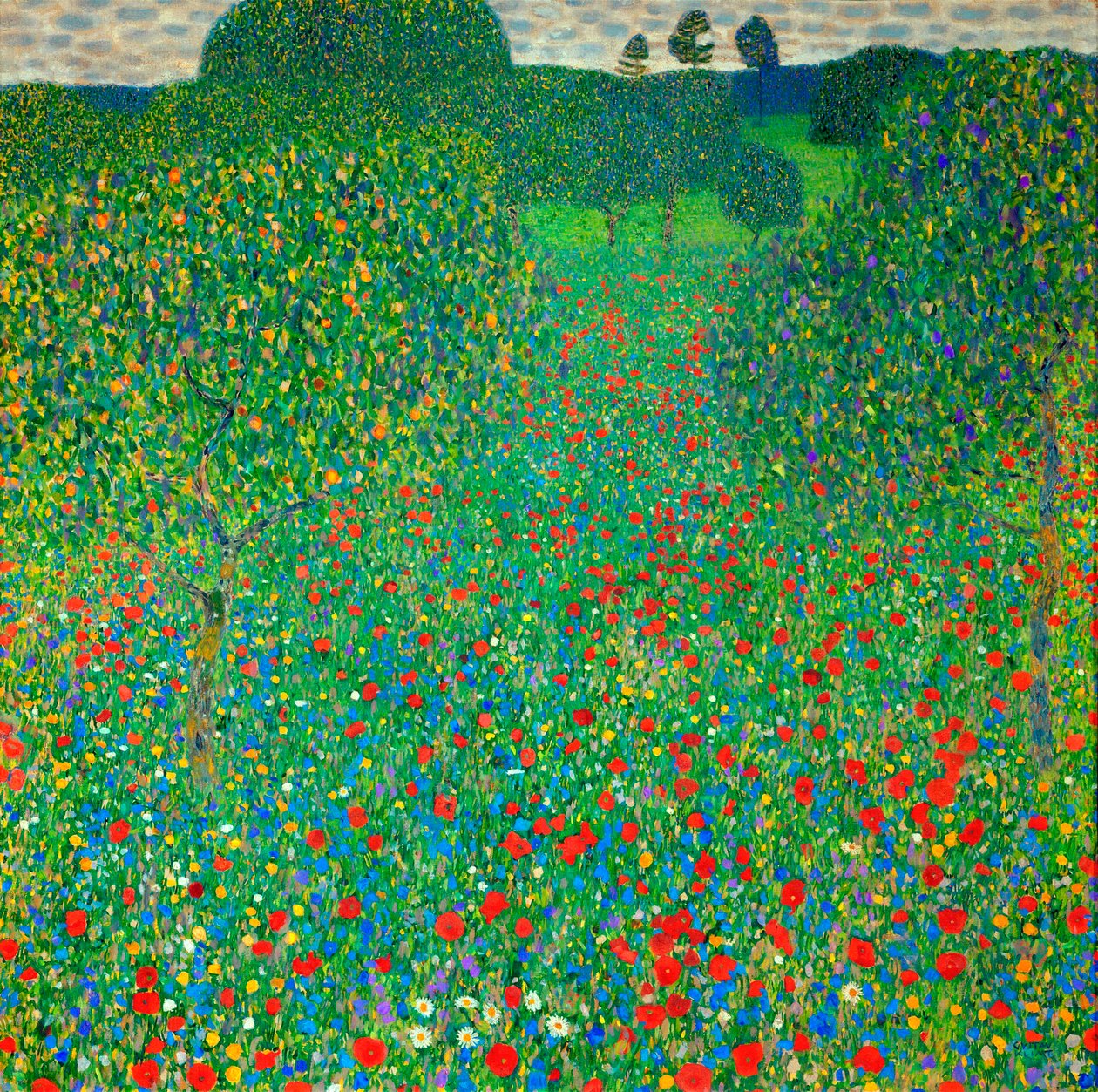 Campo de amapolas, 1907 | Gustav Klimt | Impresión de arte
