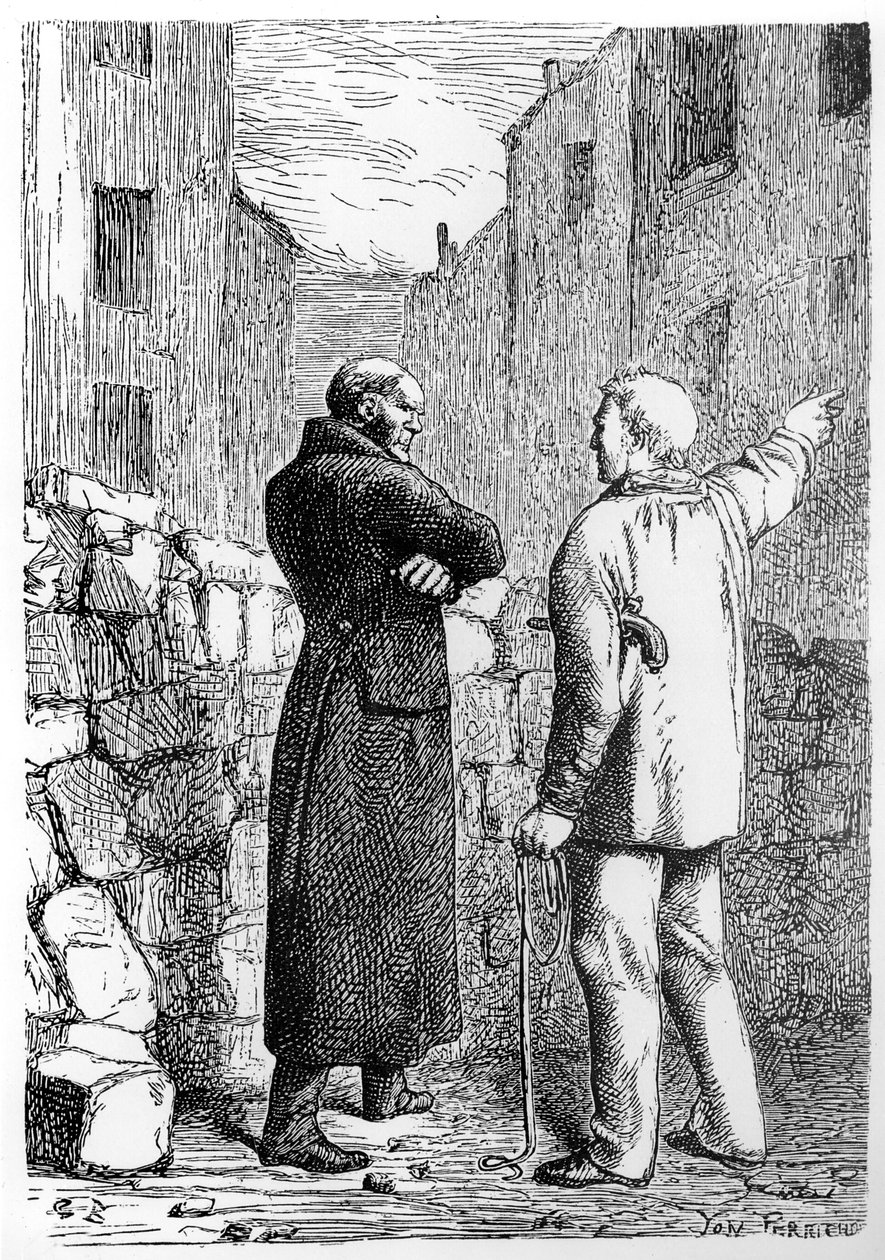 Jean Valjean se venga, ilustración de 'Los Miserables' de Victor Hugo ...