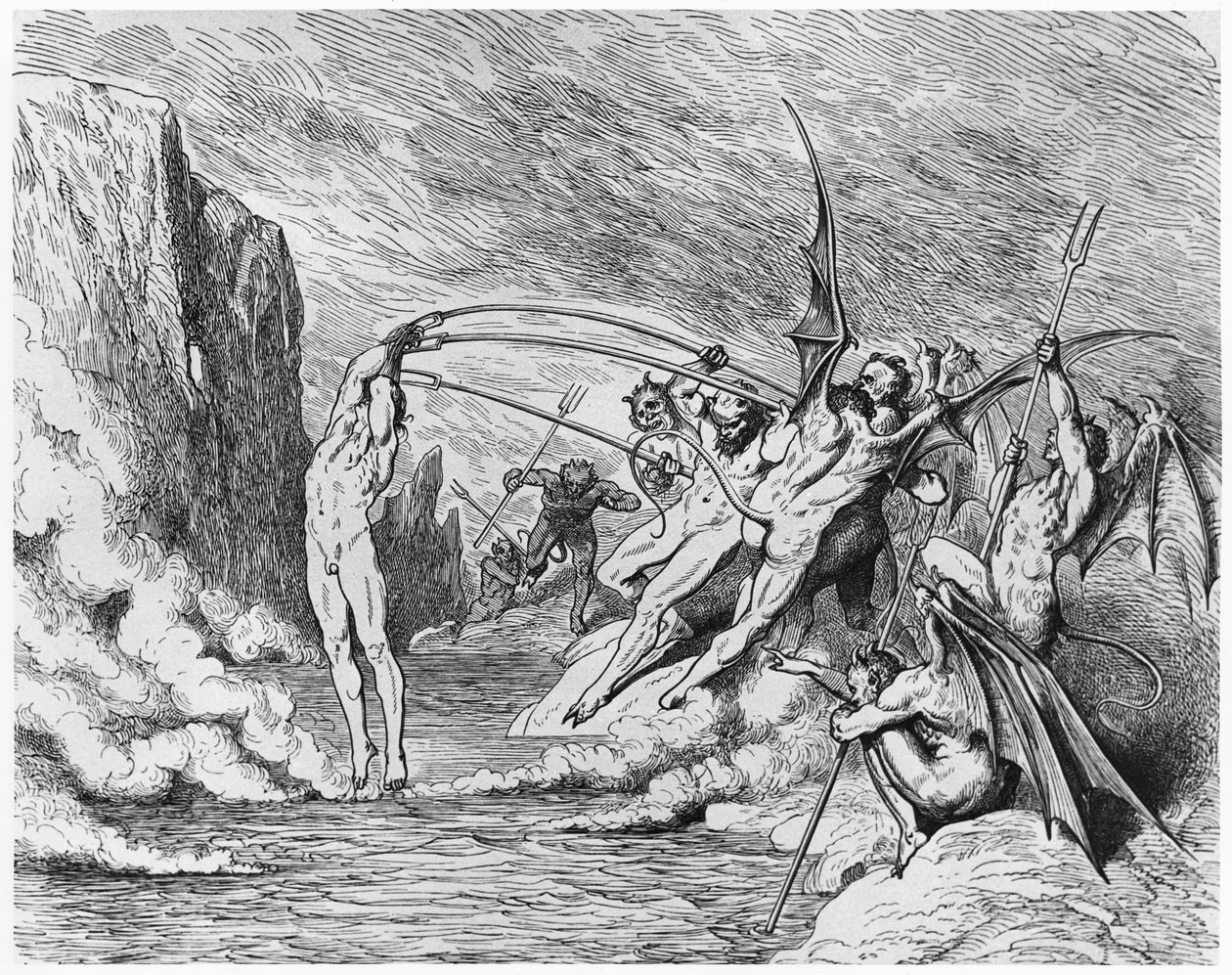 Demonios, ilustración de 'La Divina Comedia' (Infierno) de Dante ...