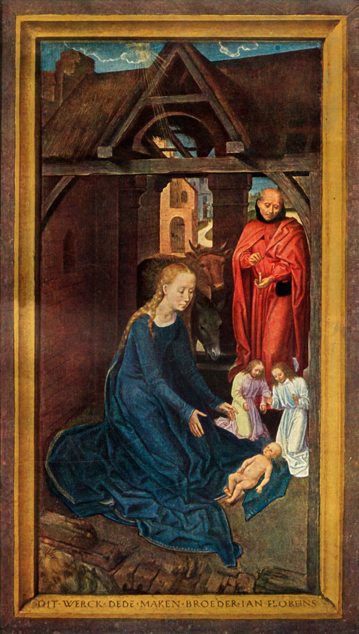 La Natividad, 1479 | Hans Memling | Impresión de arte