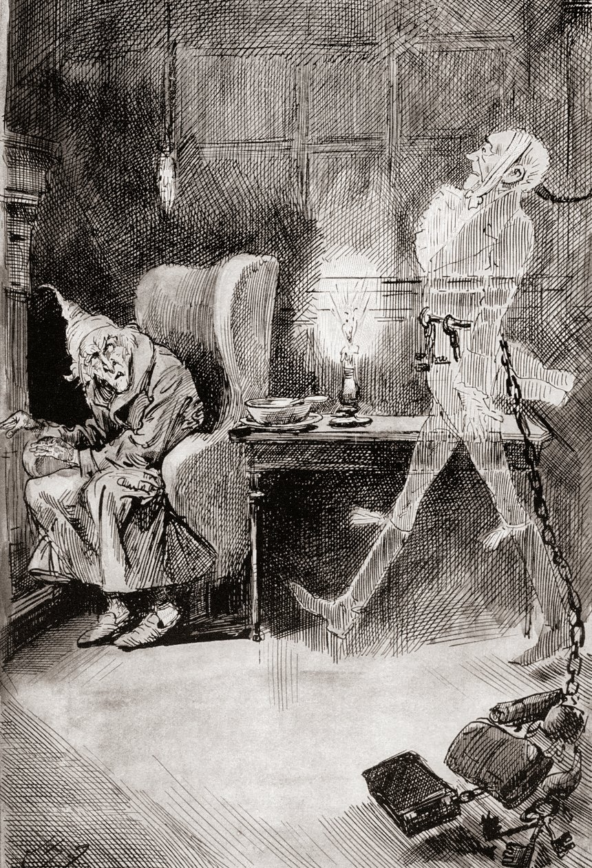 Ilustración de Cuento de Navidad de Los libros de Navidad de Charles ...