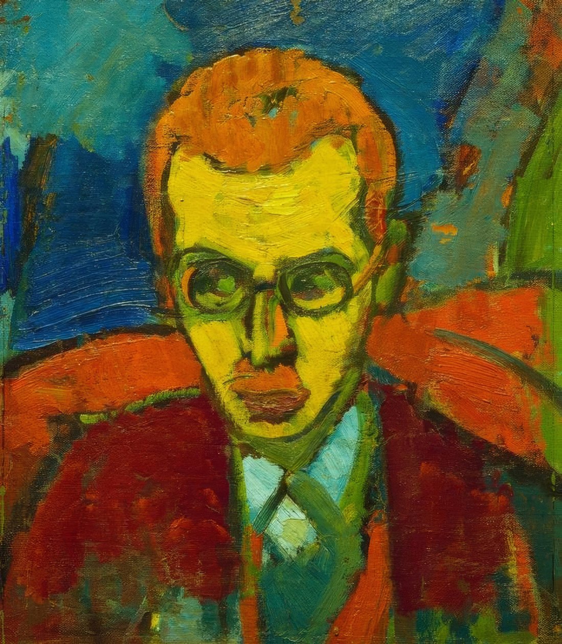 Retrato de Itten | Hermann Stenner | Impresión de arte