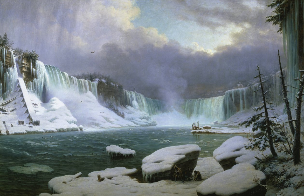 Cataratas del Niágara en invierno | Hippolyte Sebron