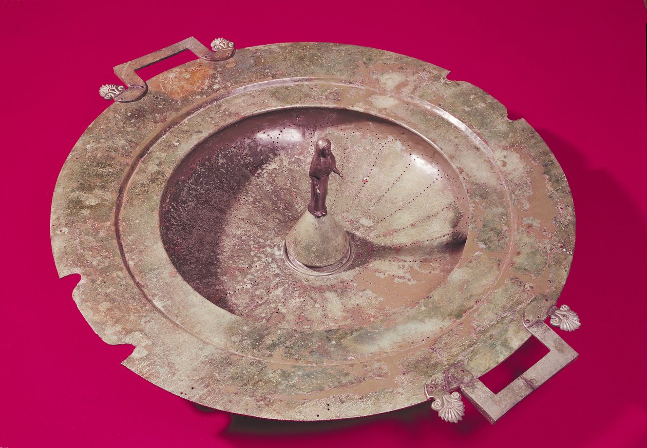 Tapa de un crátera, de la tumba de una princesa de Vix