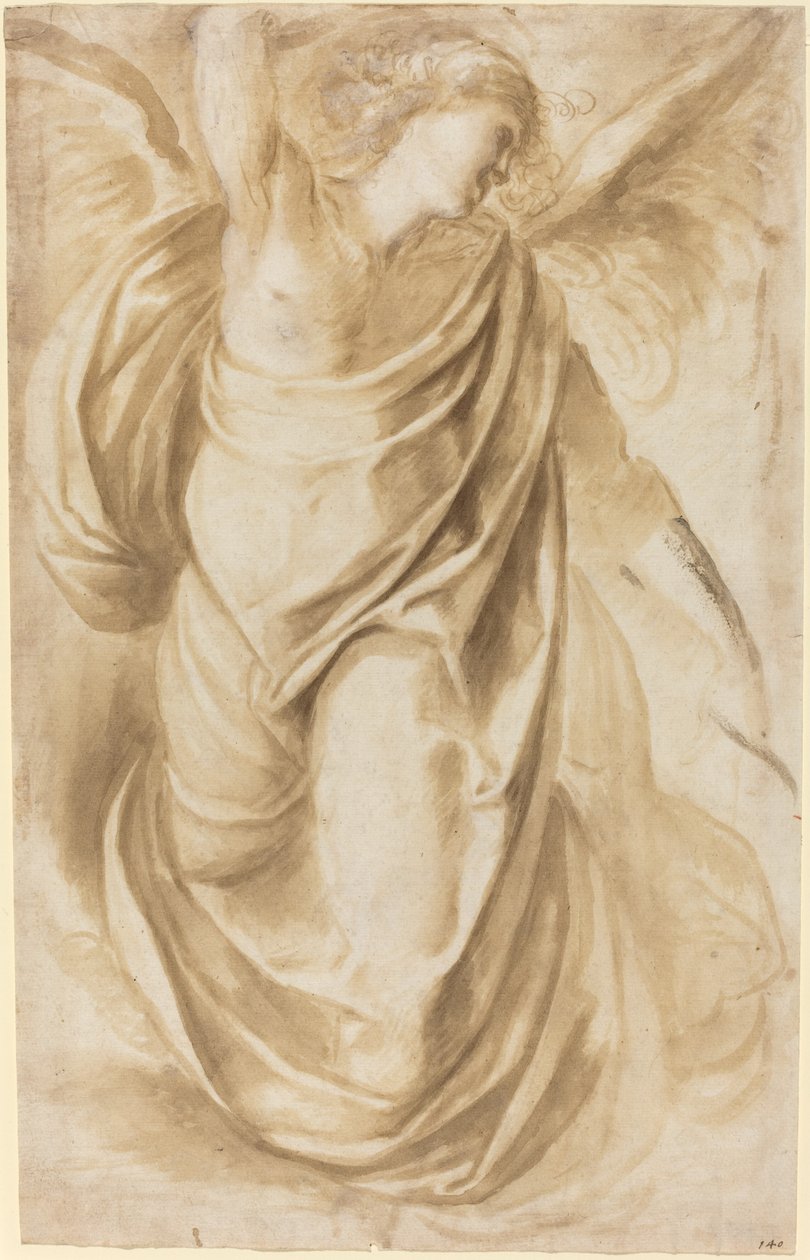 Un ángel | Italian 17th Century | Impresión de arte
