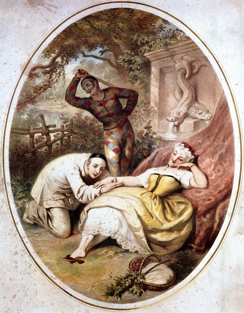 Commedia dell'arte: representación de los personajes de Pierrot ...
