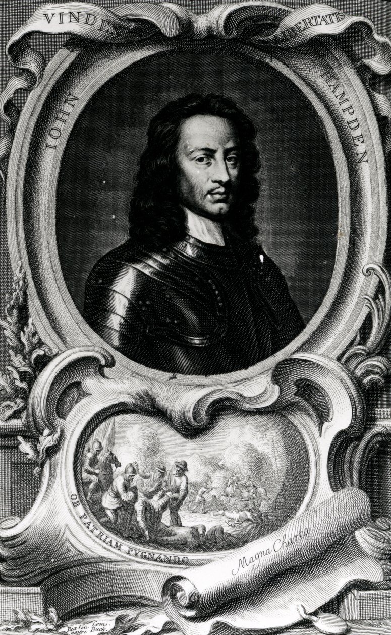 John Hampden, 1740 | Jacobus Houbraken | Impresión de arte