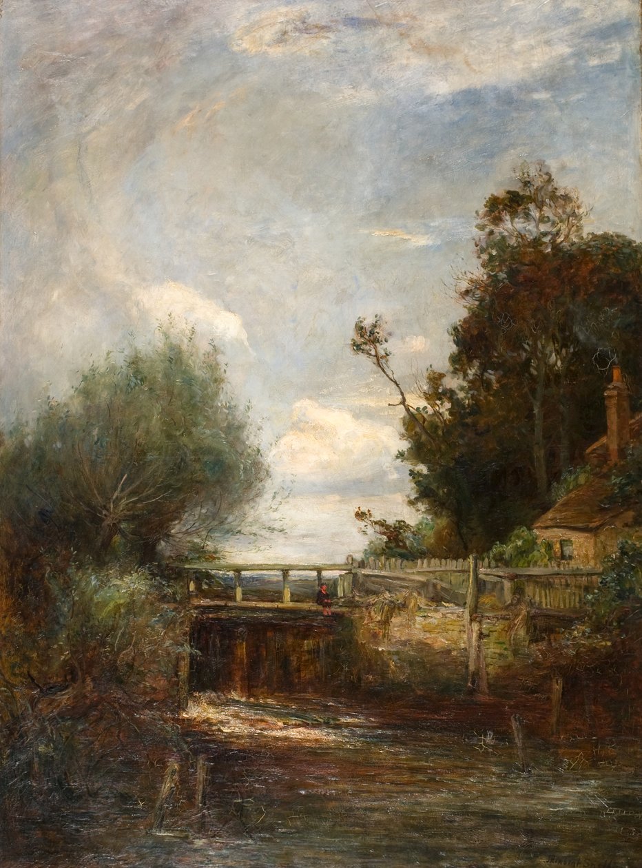 La esclusa en el río Colne | James Herbet Snell