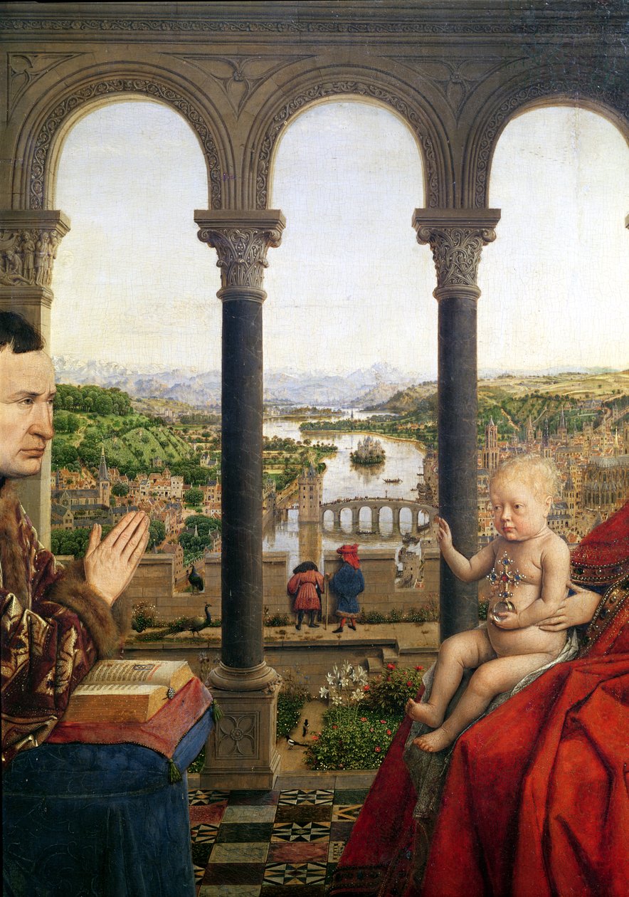 La Virgen del Canciller Rolin (detalle) | Jan van Eyck
