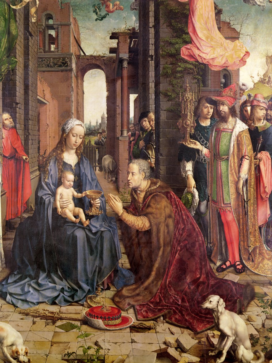 La adoración de los reyes (detalle) | Jan Gossaert