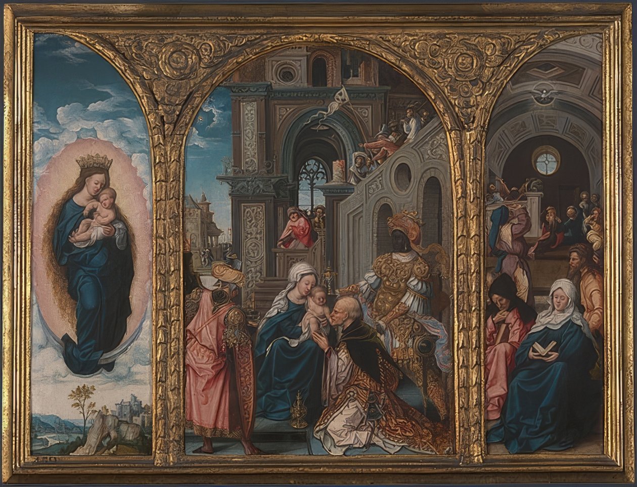 Adoración de los Reyes | Jan Gossaert | Impresión de arte
