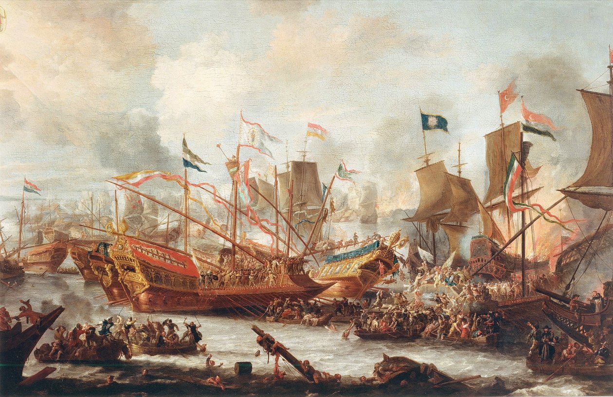 La batalla de Lepanto, 1671 | Jan Peeters the Elder