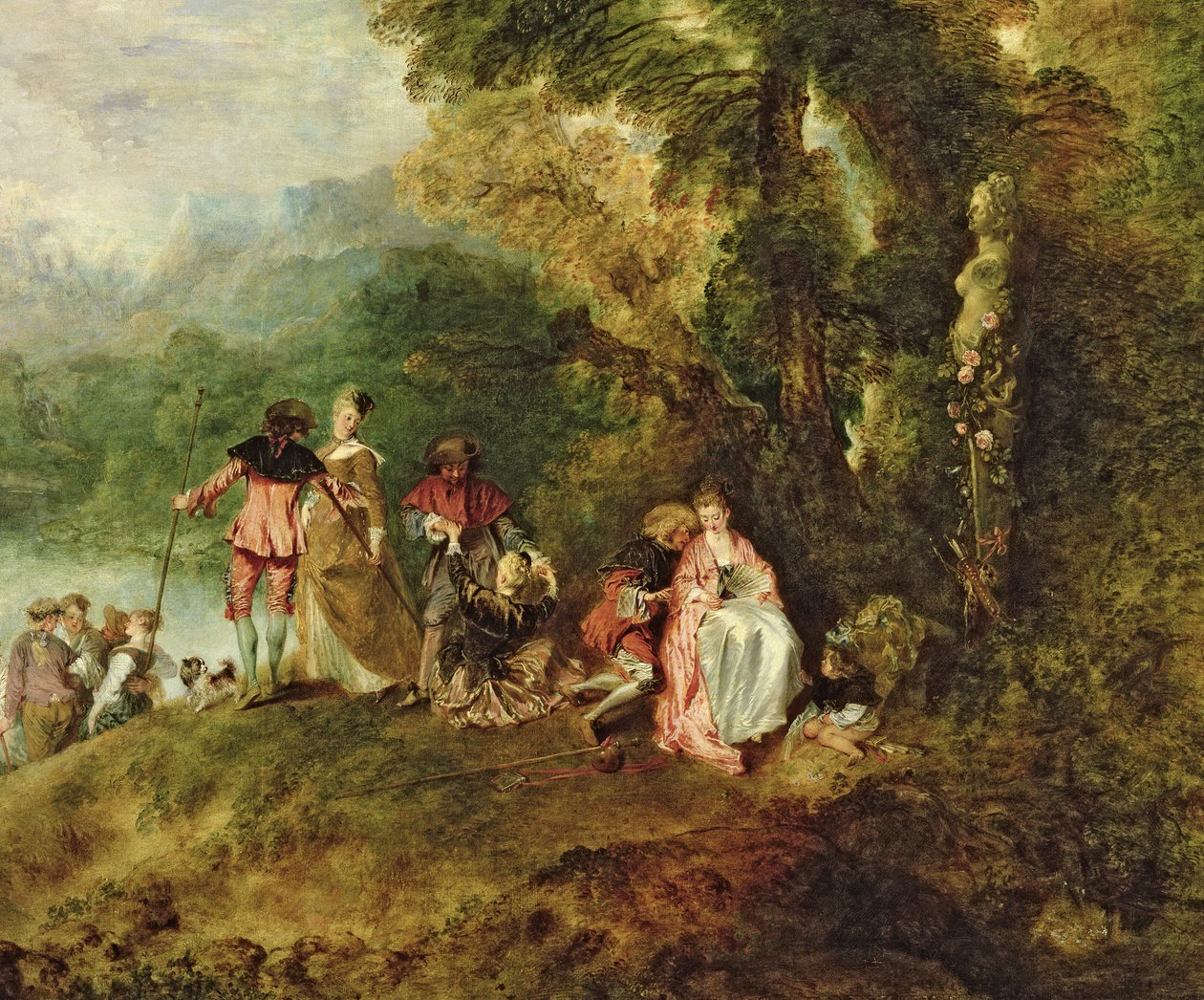 Embarque para Citera (detalle) | Jean-Antoine Watteau
