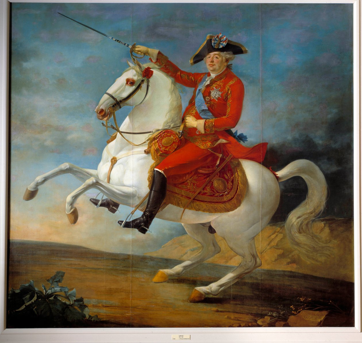 Retrato ecuestre de Luis XVI (1754-1793)