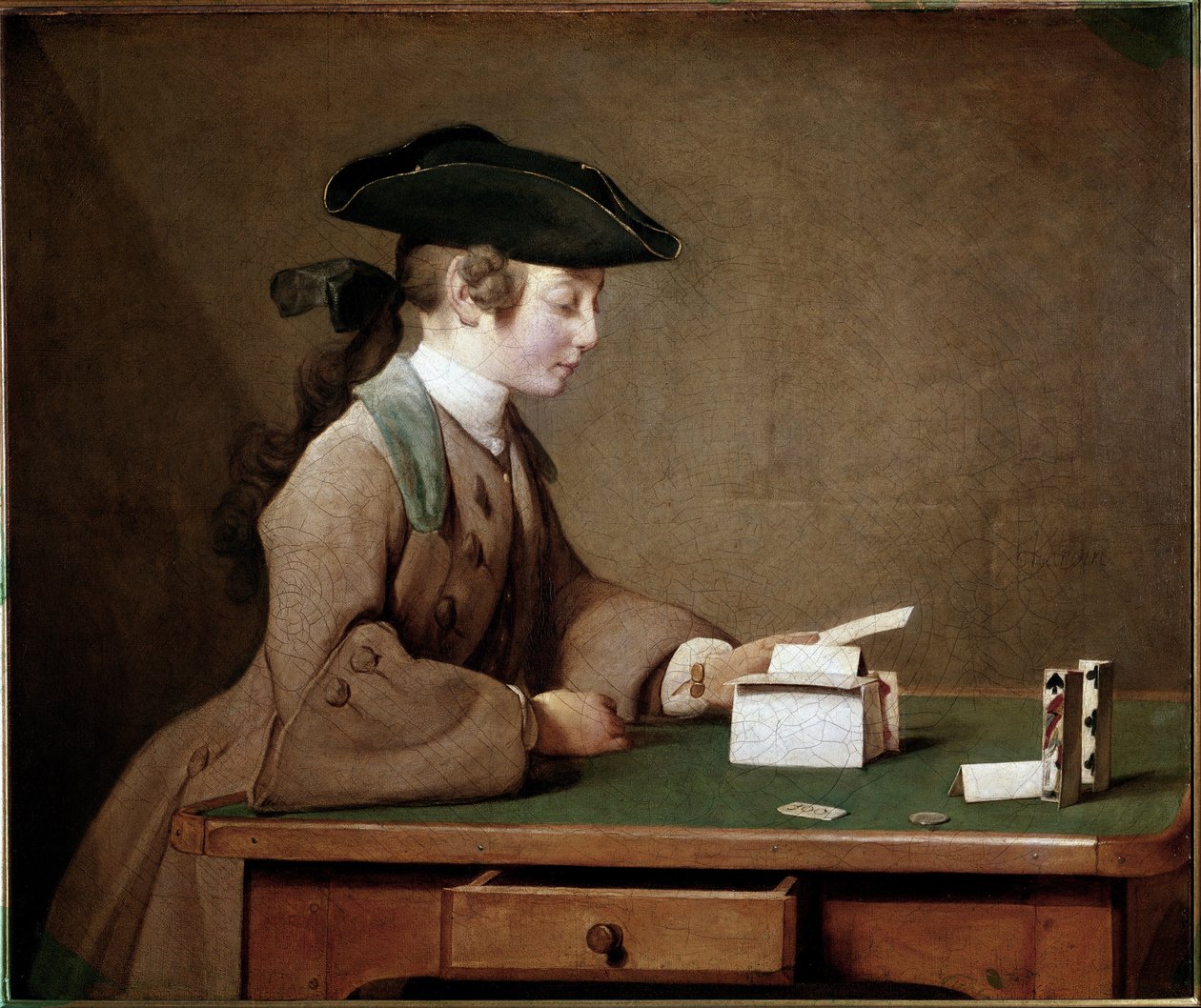 La casa de naipes | Jean Baptiste Simeon Chardin