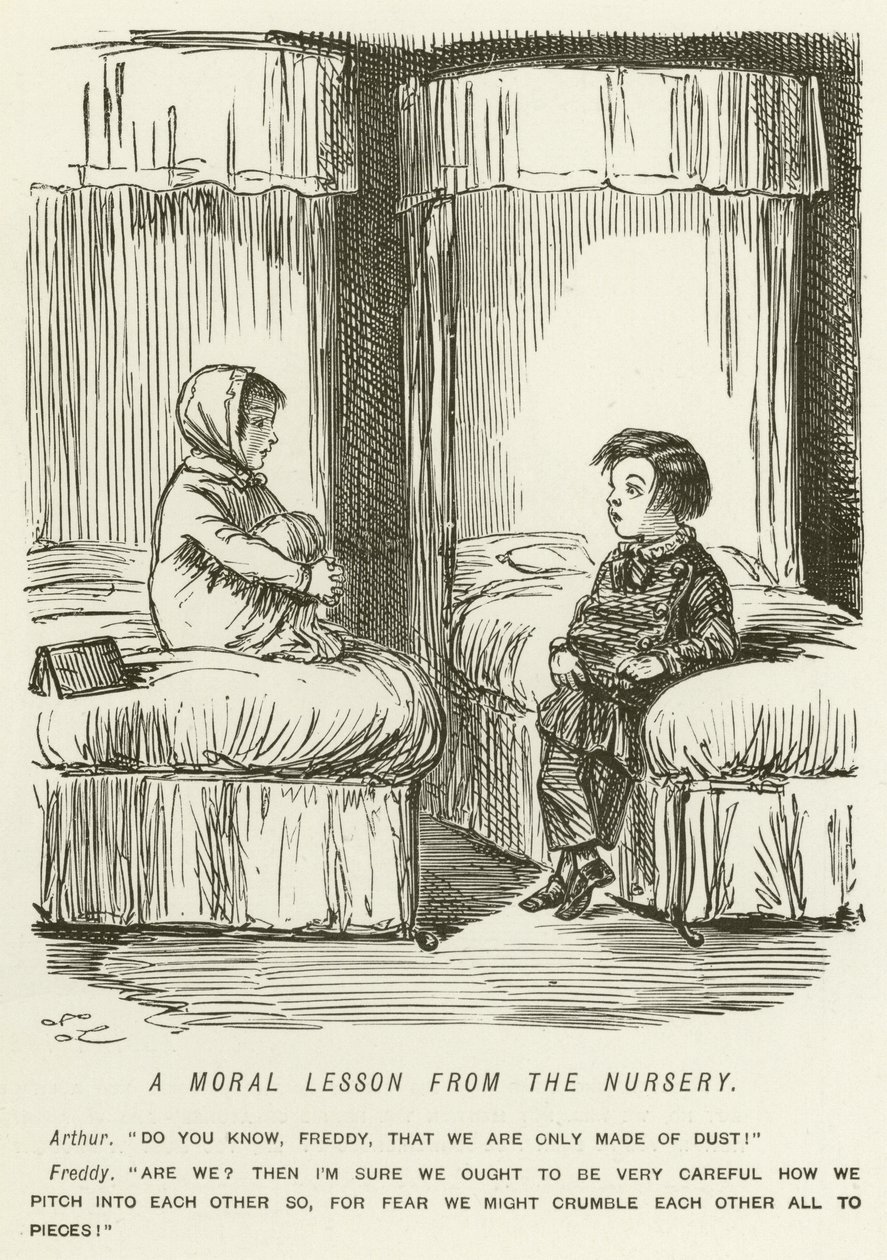 Una Lección Moral del Nursery | John Leech