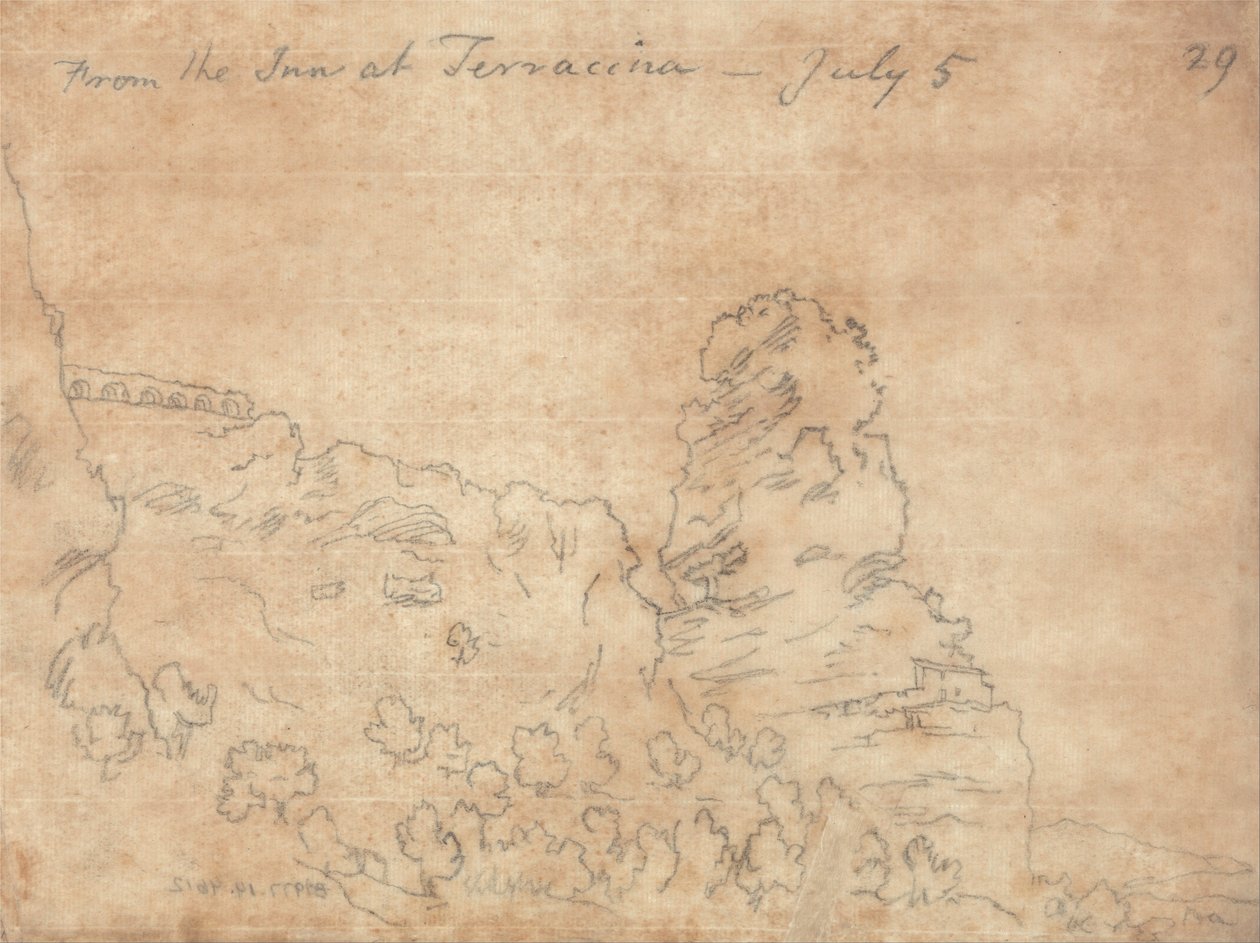 Desde la posada en Terracina | John Robert Cozens