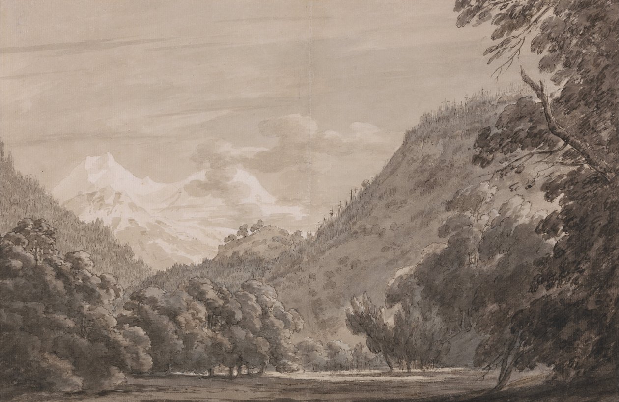 Interlaken | John Robert Cozens | Impresión de arte