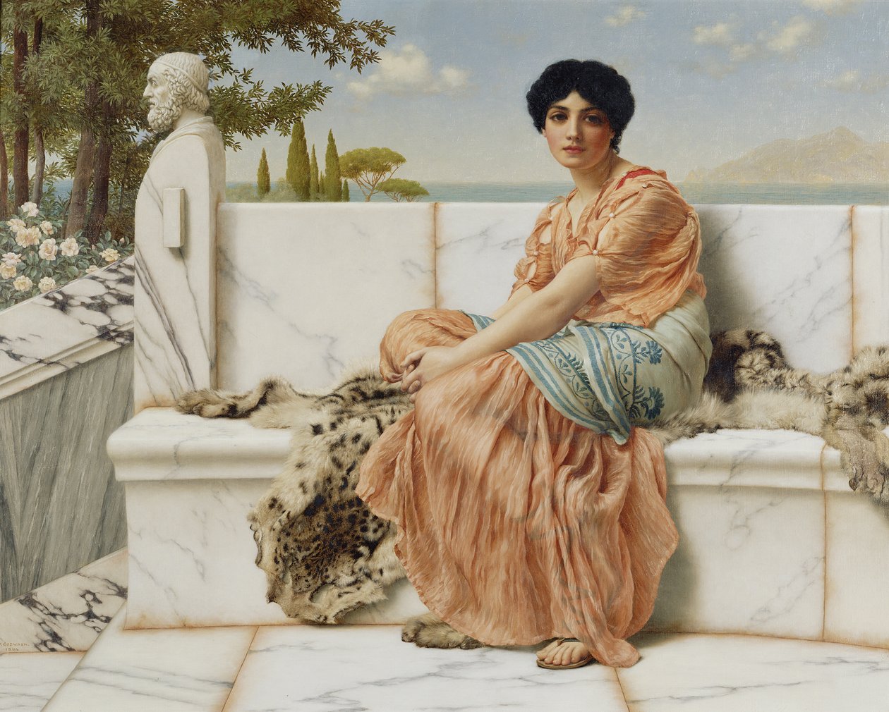 Ensoñación | John William Godward | Impresión de arte