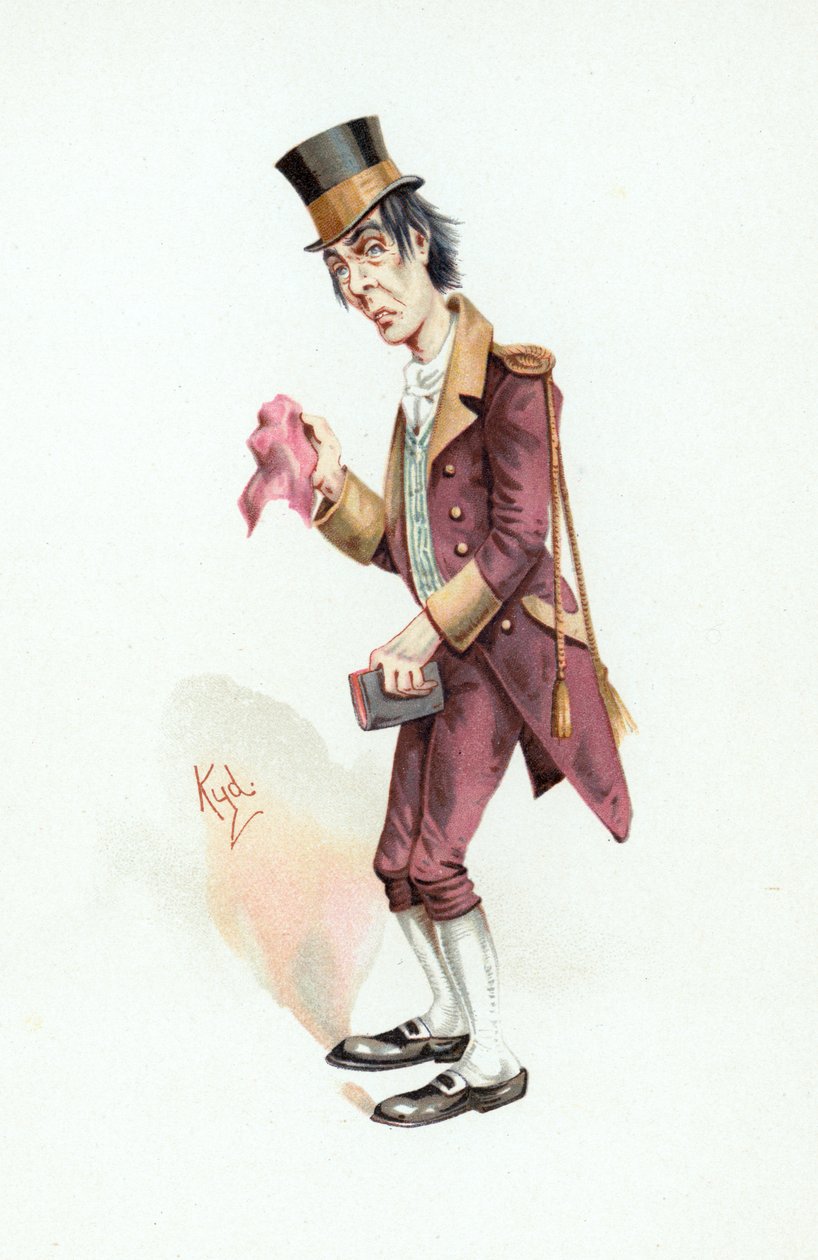 Job Trotter, ilustración de 'Bocetos de Personajes de Charles Dickens ...